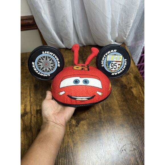 Disney | Accessories | Disney Parks Lightning Mcqueen Cars Red Mickey ...